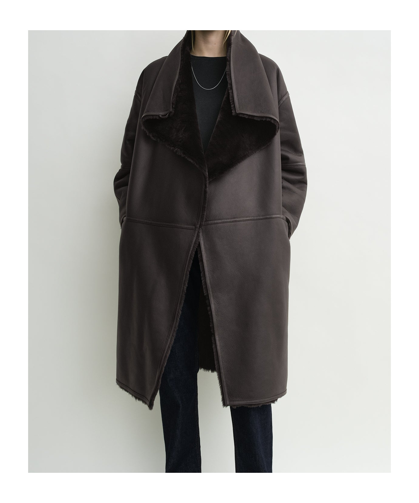 TOTÊME Toteme Paneled Shearling Coat